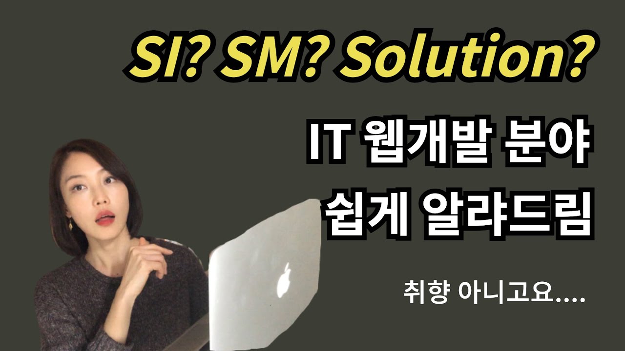 SI? SM? Solution? 뭐가 뭐지? 웹개발 분야 쉽게 알랴드립니다 :) - YouTube
