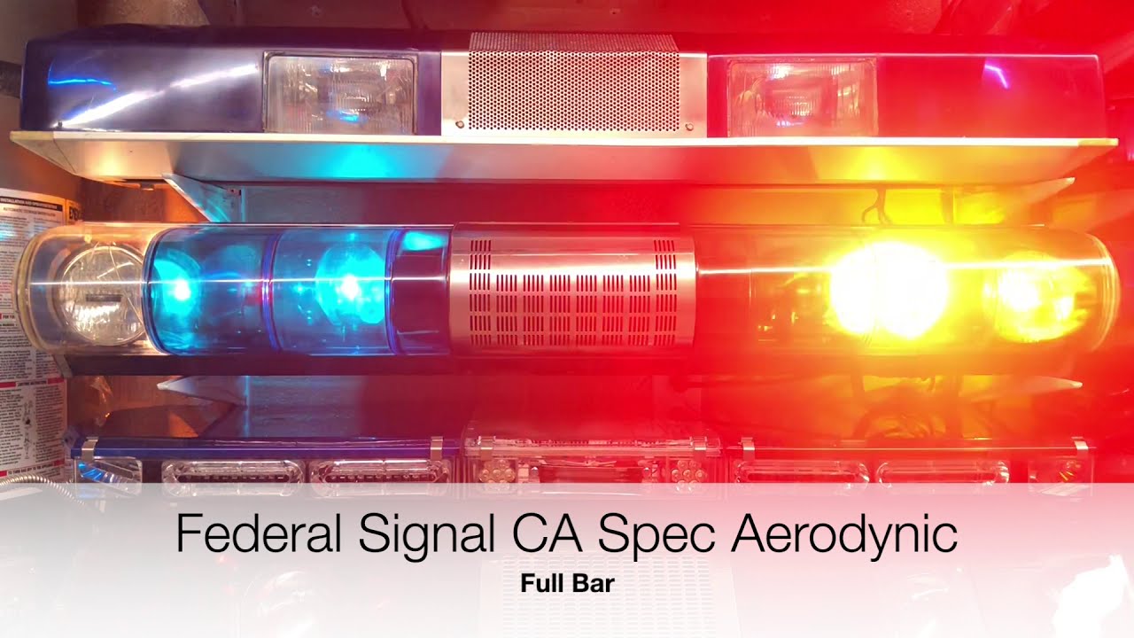 Lightbar Highlight: Federal Signal Aerodynic- CA Spec - YouTube