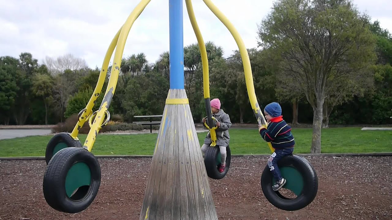 Hansen Park Merry-go-round swing 1 - YouTube