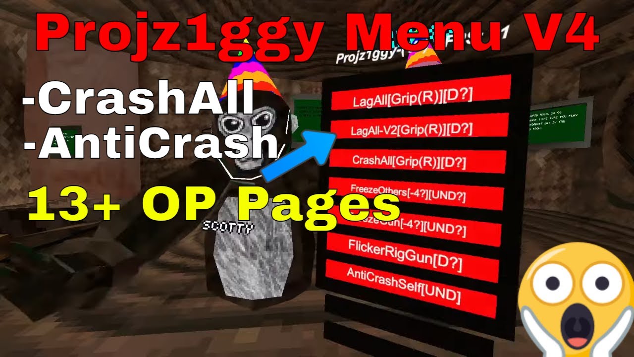 Projz1ggy V4 GORILLA TAG MOD MENU SHOWCASE! *OP MODS* - YouTube