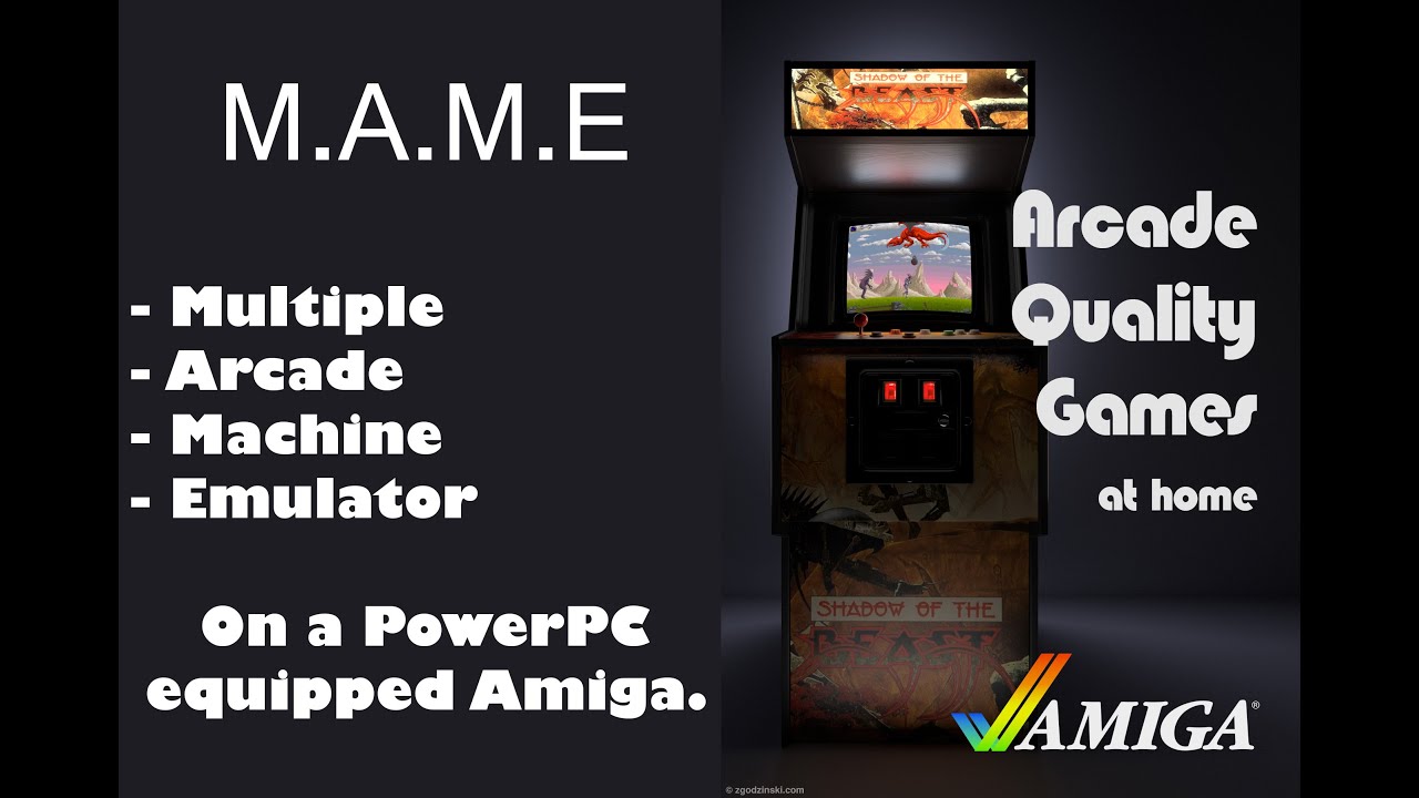 Amiga M.A.M.E - Arcade Machine Emulator - YouTube