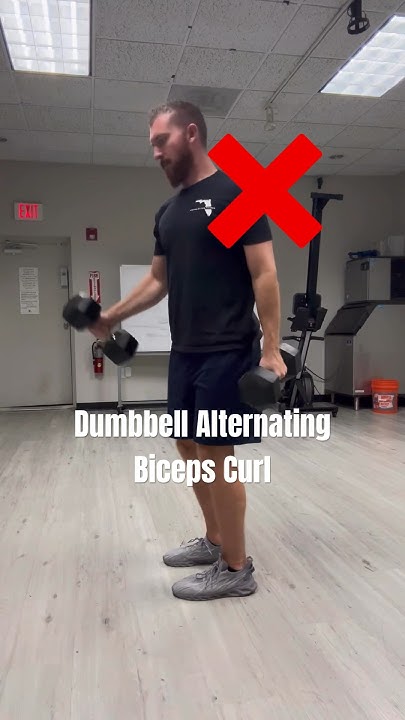 Proper Form: DB Alternating Biceps Curl - YouTube