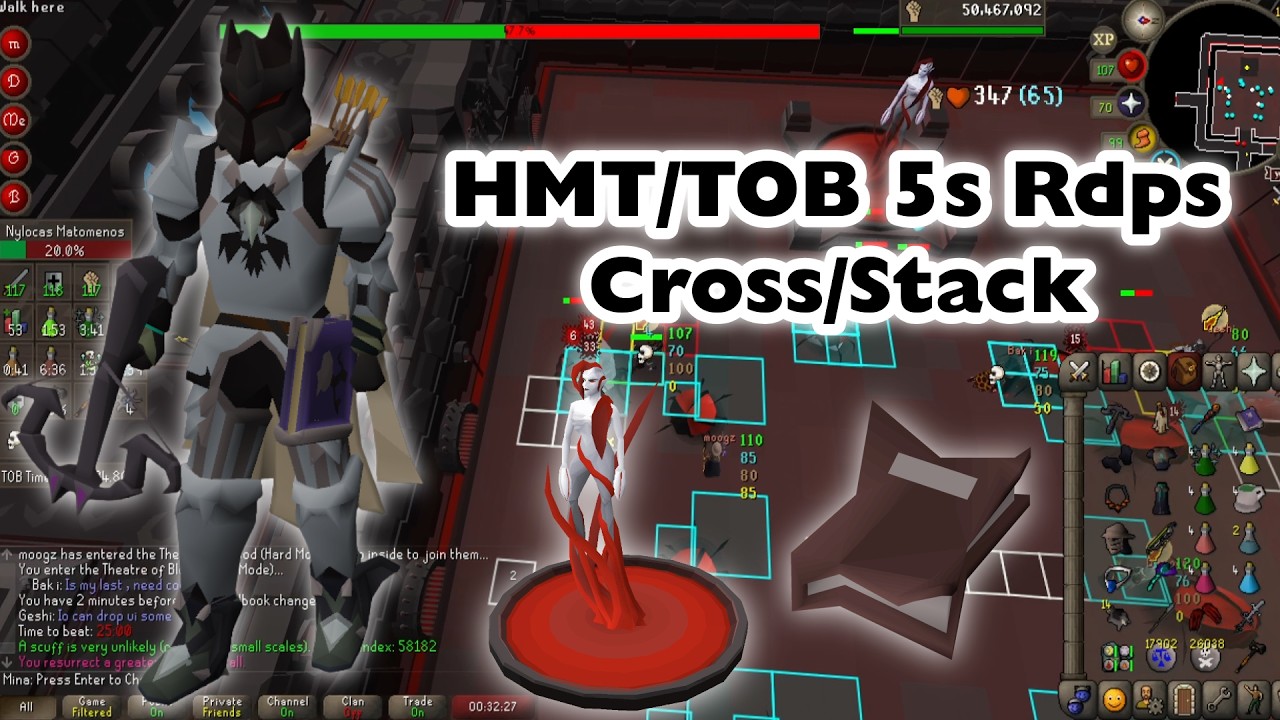 HMT/Tob 5s Crossfreeze/Stacking Maiden - Rdps Pov - OSRS - YouTube