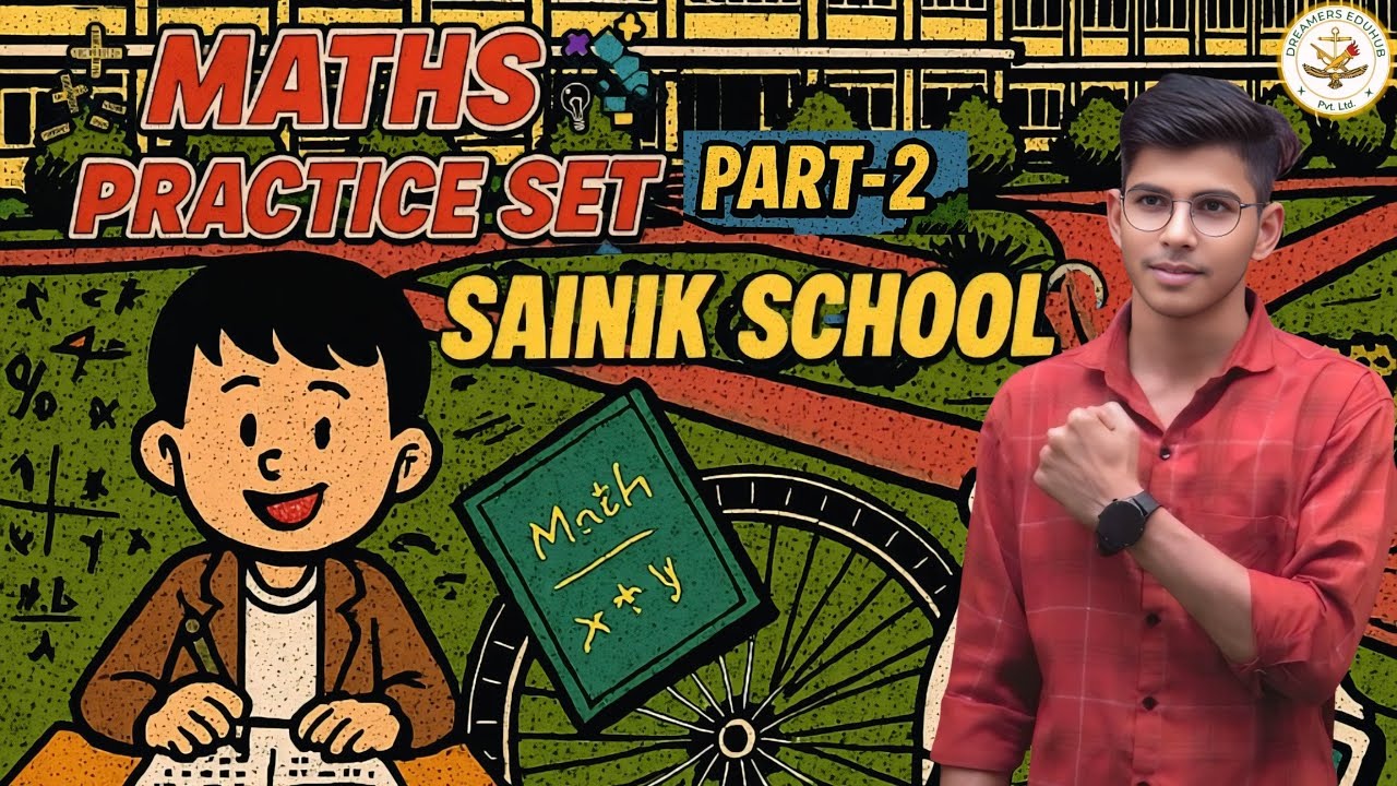 Sainik School Maths Practice Set Part-2 | AISSEE Coaching Entrance Exam Math 2025 - YouTube