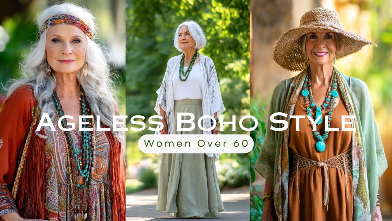 Boho Style Icons Over 60: Fashion Inspiration from Stylish Women - YouTube