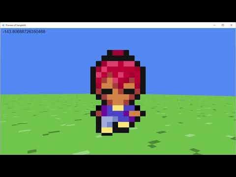 Tutorial on how to change the animation of a 3D sprite depending on the ...