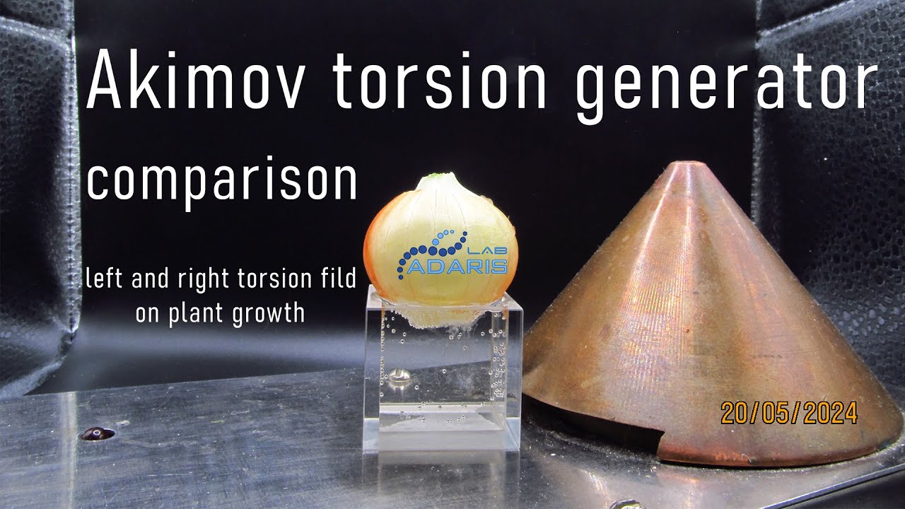Wavegenetics experiments Akimov torsion generator left and right ...