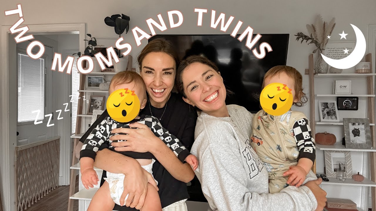 our evening routine as a two mom family with 11 month old twins! - YouTube