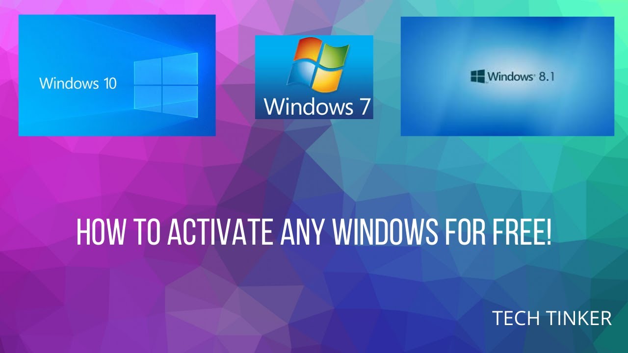 How To Activate Any Windows Version For Free! - YouTube