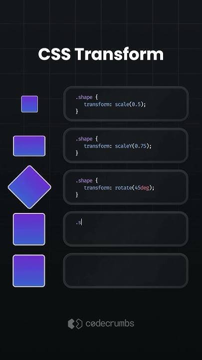 css transformed tips #shorts #trending #css #frontend #webdevelopment #coding - YouTube