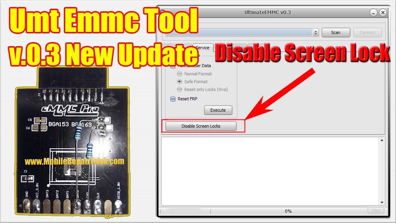 Umt Emmc Isp Tool New Update v0.3 | Disable Screen Lock | umt emmc tool v0.3 - YouTube