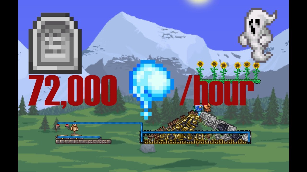 Crazy Wild Tombstone Farms - Terraria at its Limit - YouTube