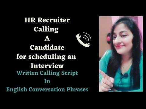 HR Recruiter Calling Script |HR Interview #call #interview #hr # ...