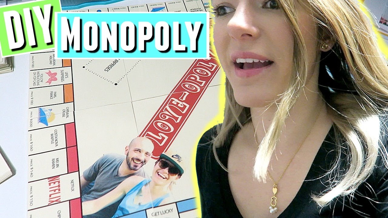 MAKING LOVEOPOLY! DIY MONOPOLY BOARD GAME, diy valentines day gift ...