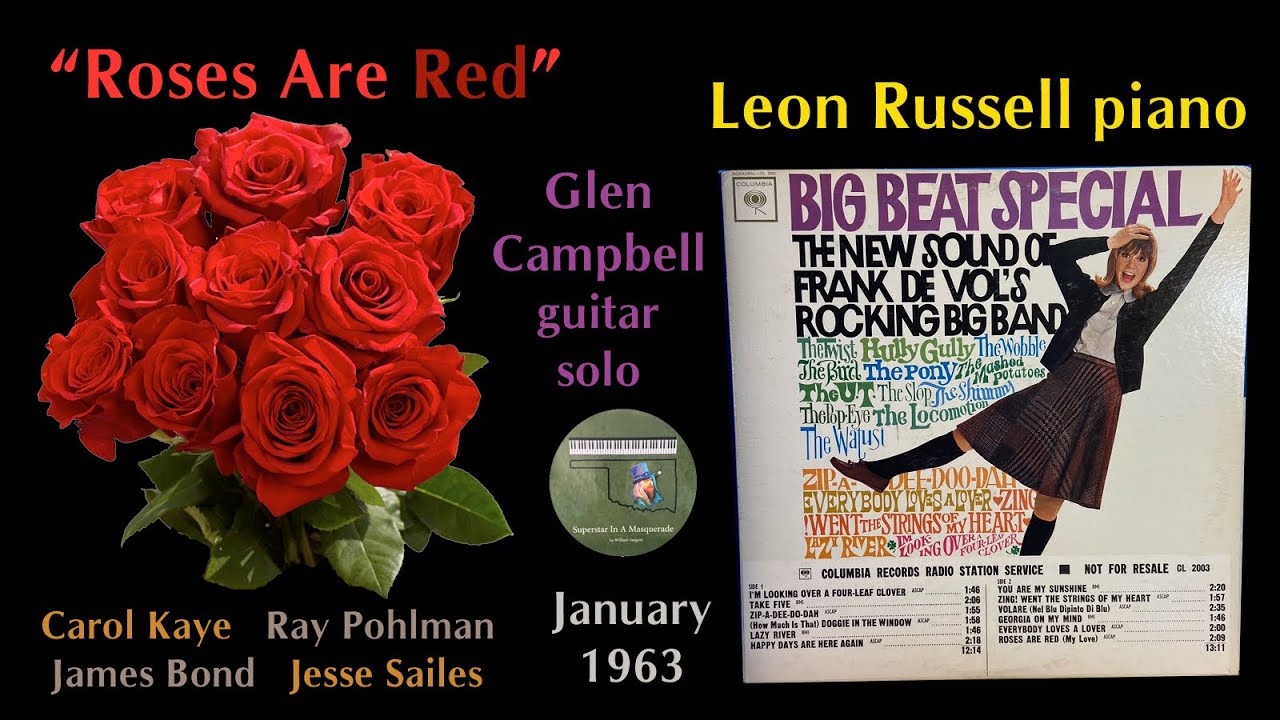 Frank De Vol "Roses Are Red" 1963 Leon Russell Glen Campbell Carol Kaye ...