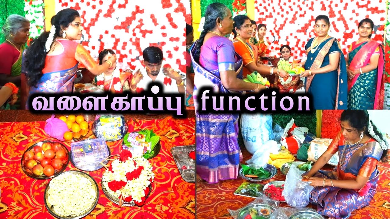 வளைகாப்பு 💜🥰 | Valaikaappu function💫 😍 | seemantham function | My Niece ...