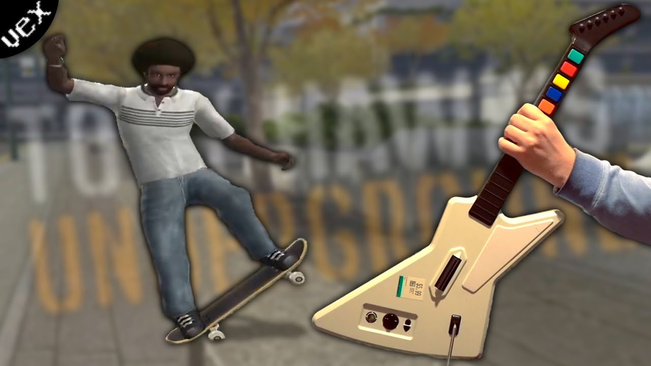 How I beat Tony Hawk's Underground with a Guitar Hero controller - YouTube