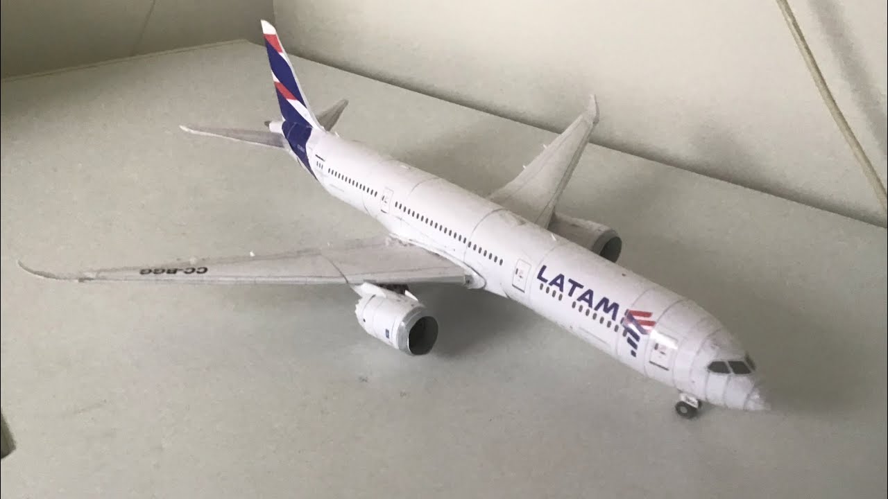 latam 787-9 papercraft - YouTube