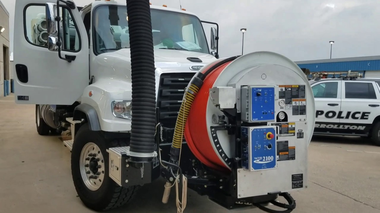 Vactor 2100 Plus Demo with Waste Water - YouTube