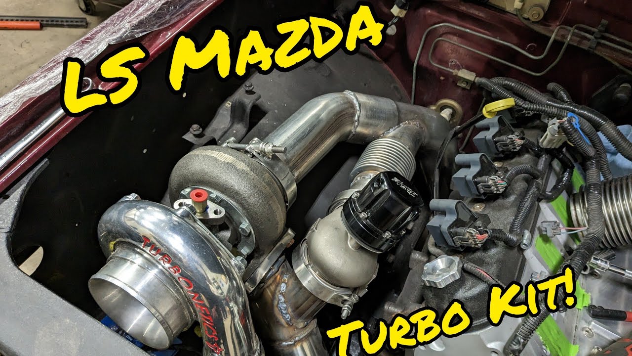 LS Swapped Mazda B2200 Turbo Kit Build! - YouTube