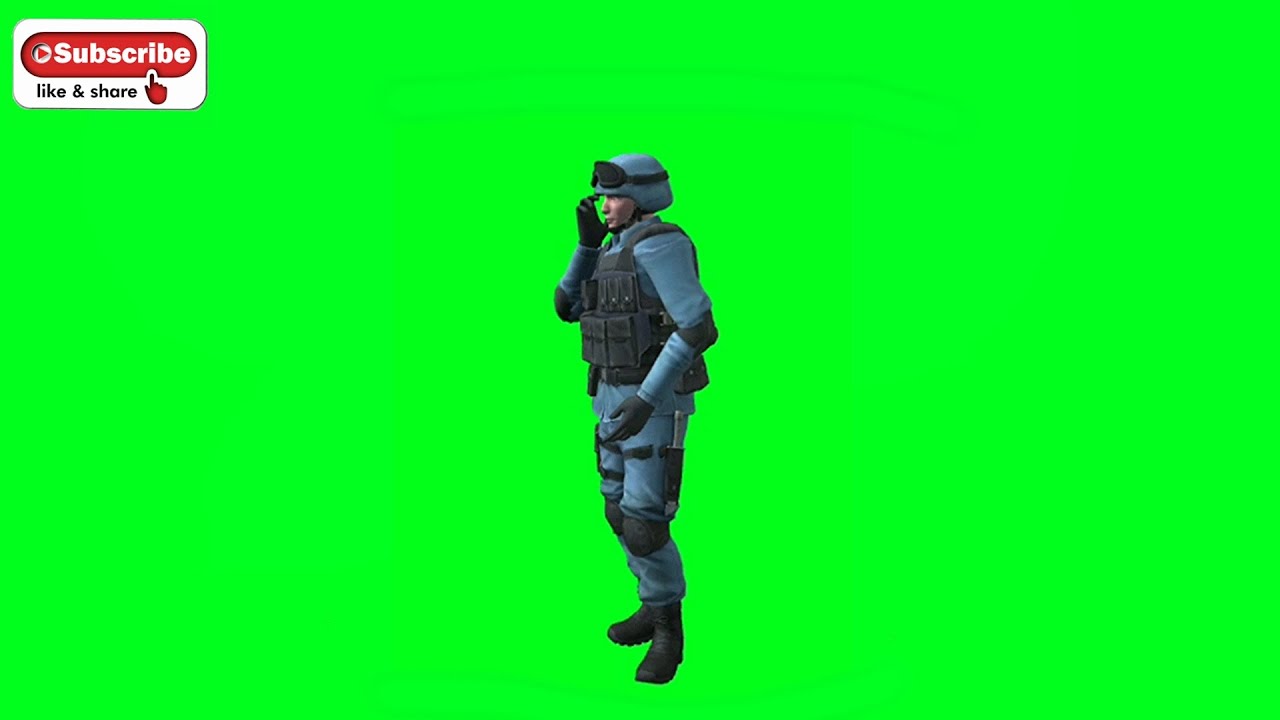 Green Screen Animation [HD] || Soldier Phone || Free to Use - YouTube