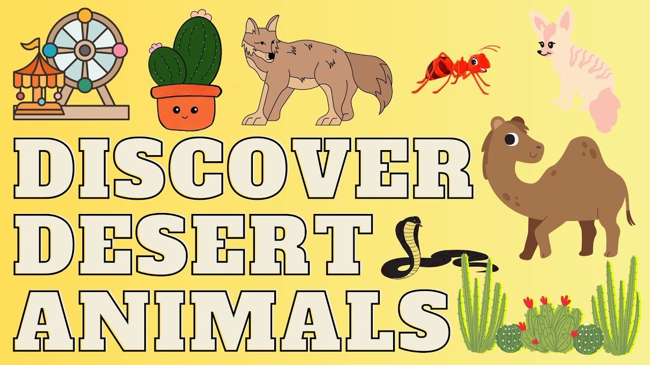 English Vocabulary For Kids | Desert Animals | Easy Learning | Children ...