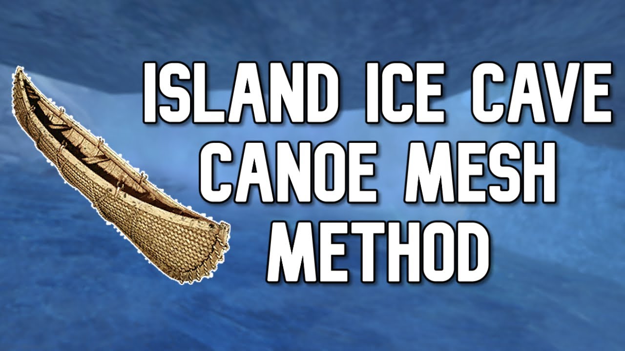 Ark Official How To Mesh Island Ice Cave with Canoe Method | PvP ARK ...