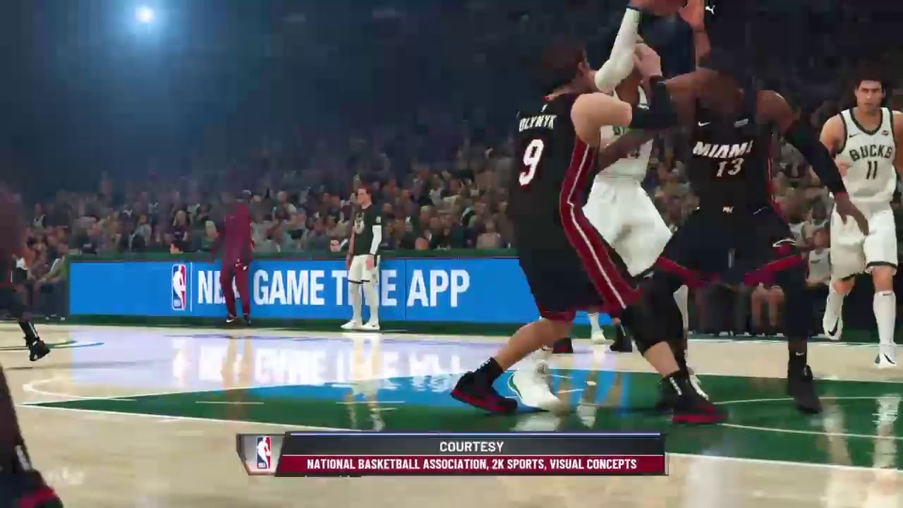 Milwaukee - Miami NBA 2k20 CPU vs CPU simulation - SLIDERS 3.0 Test ...