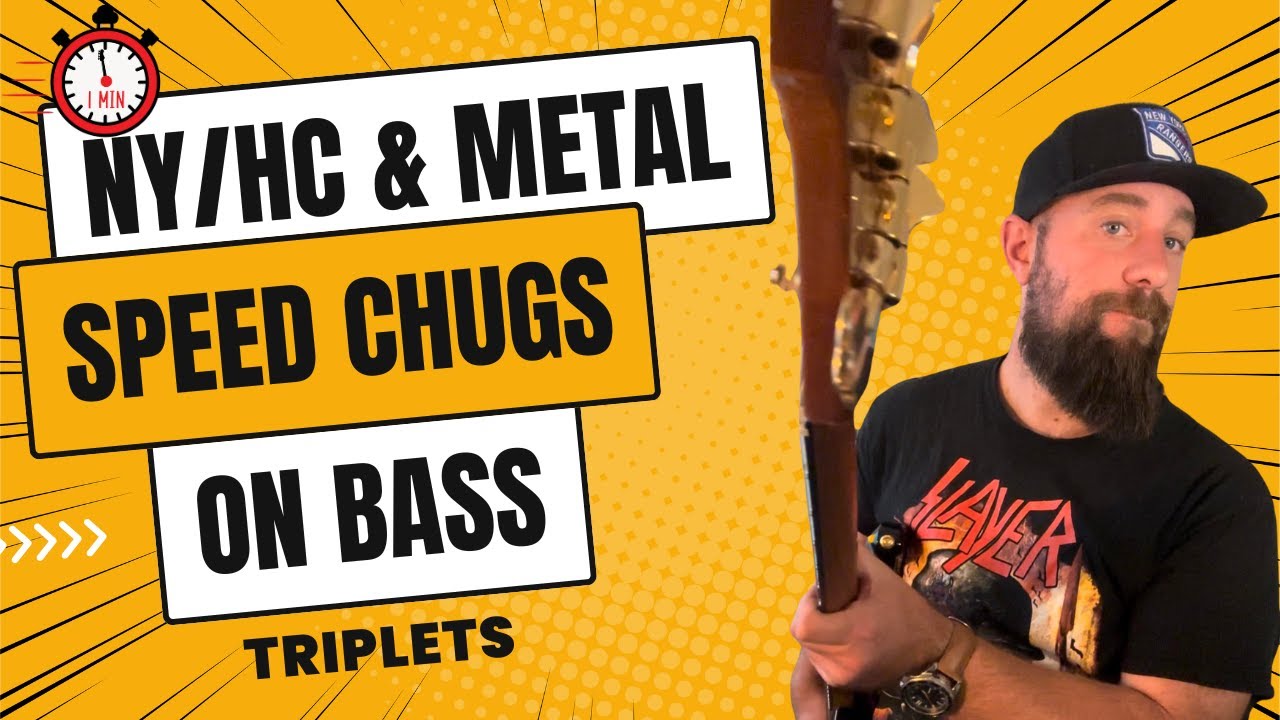 Playing Really Fast Hardcore & Metal Bass Rhythms Using Triplets - YouTube