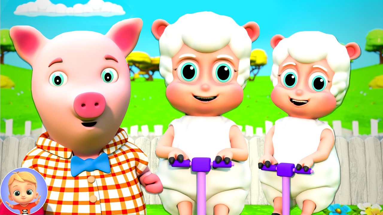 Five Little Sheeps Jumping on the Bed Nursery Rhyme for Babies - YouTube