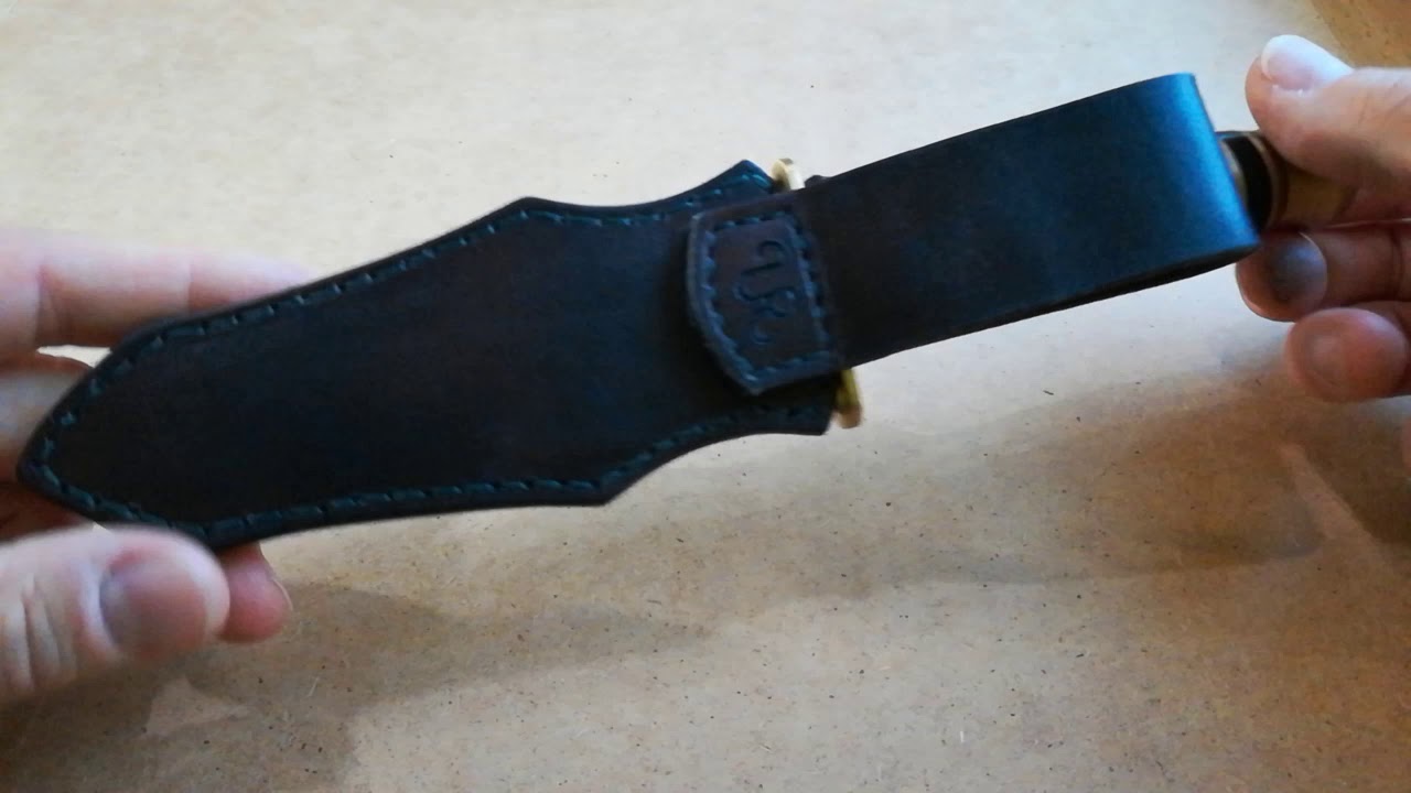Custom Linder Solingen scout bowie knife - YouTube