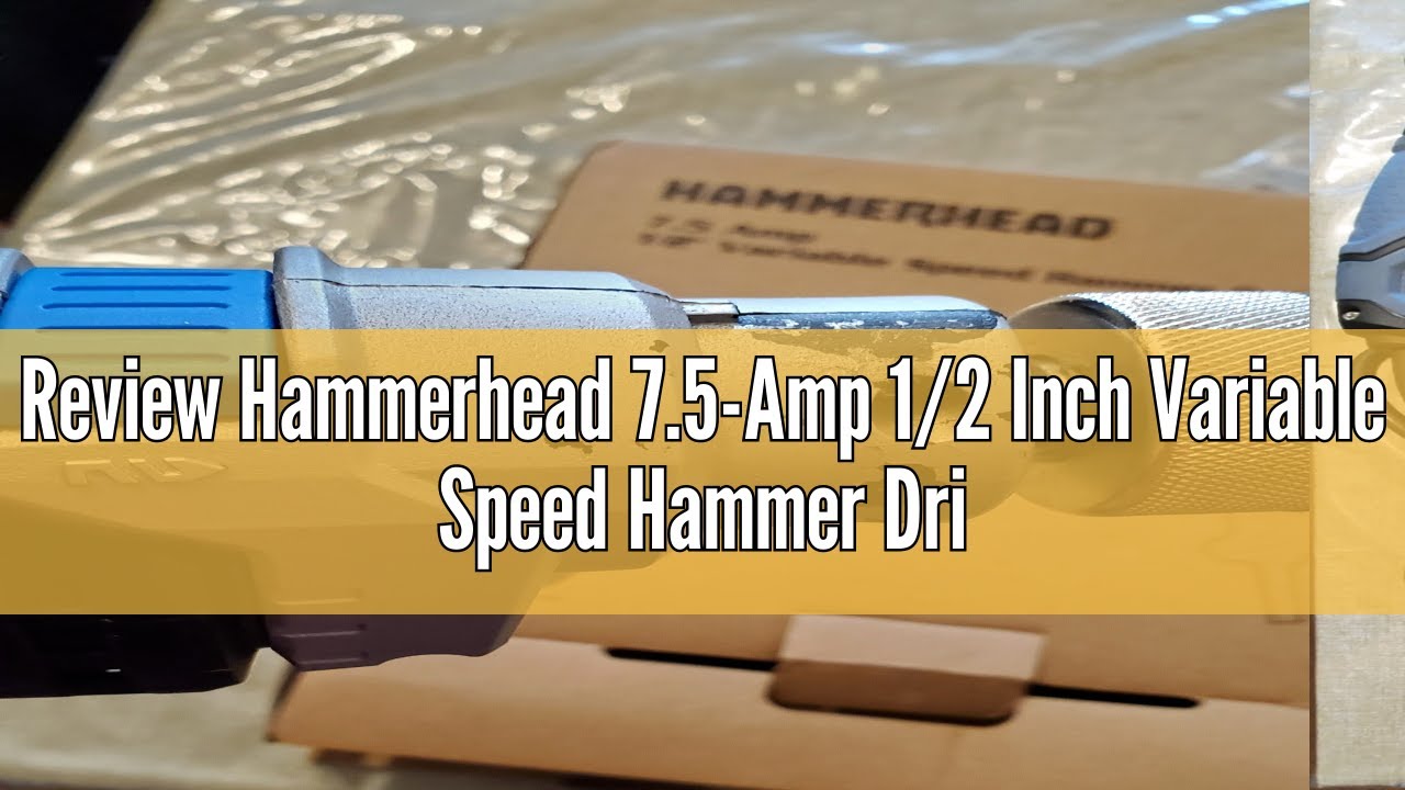 Review Hammerhead 7.5-Amp 1/2 Inch Variable Speed Hammer Drill with ...