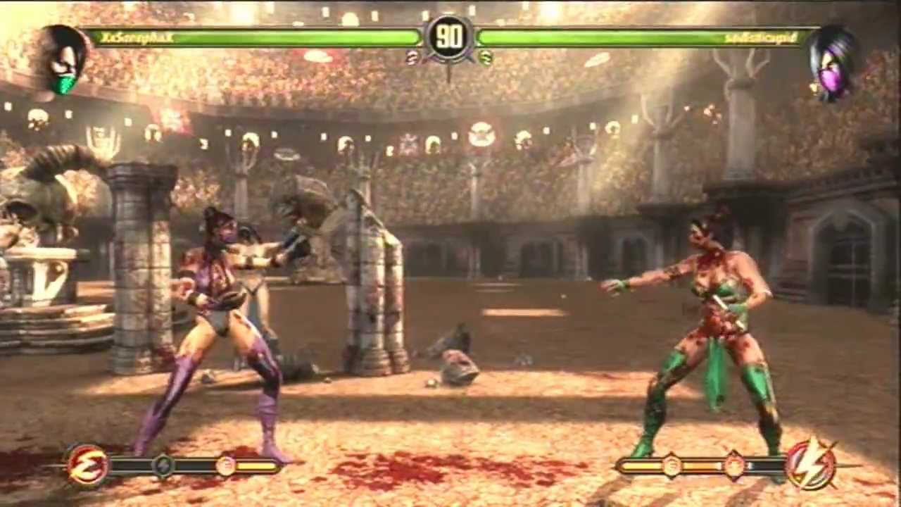 Mortal Kombat 9 (2011) Online ☆ Jade vs Mileena (Player Matches) - YouTube