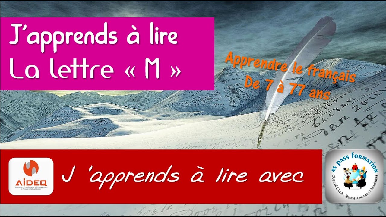 J'apprends à lire. LA LETTRE « M » - YouTube