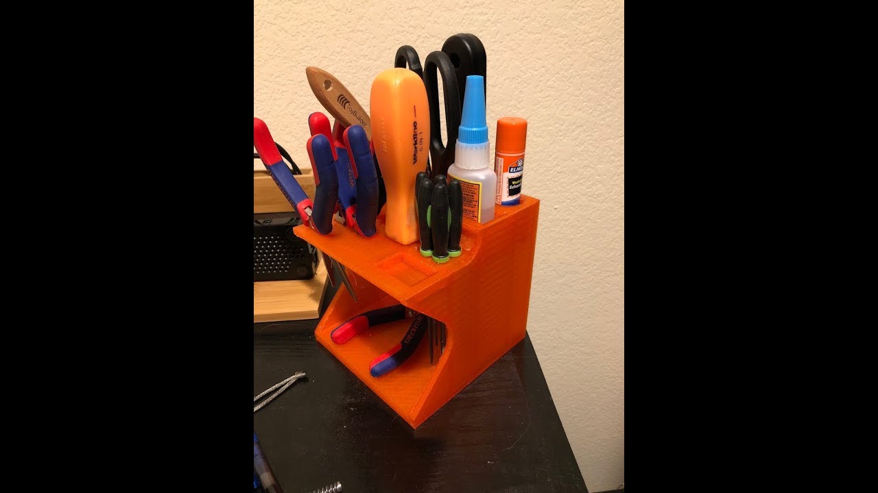 3D Printing a Tool Organizer - 11 hour print, No Audio - YouTube
