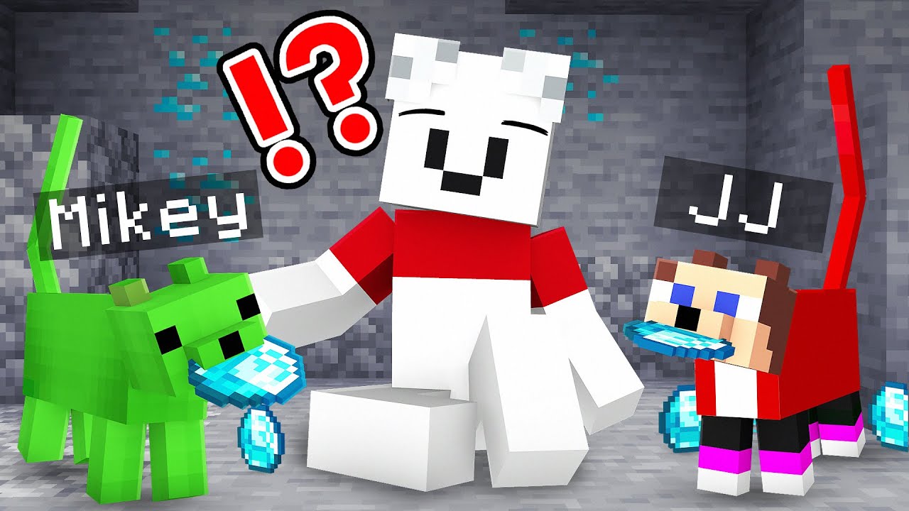 Carrie Adopted JJ and Mikey CATS in Minecraft - Maizen - YouTube