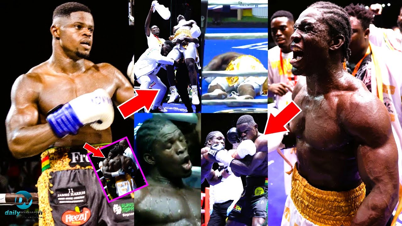 Freezy Macbones B!tes Jonathan Tetteh, Loses WBA Africa Title In Round ...