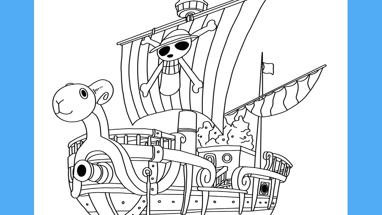 COMO DESENHAR GOING MERRY - ONE PIECE - YouTube