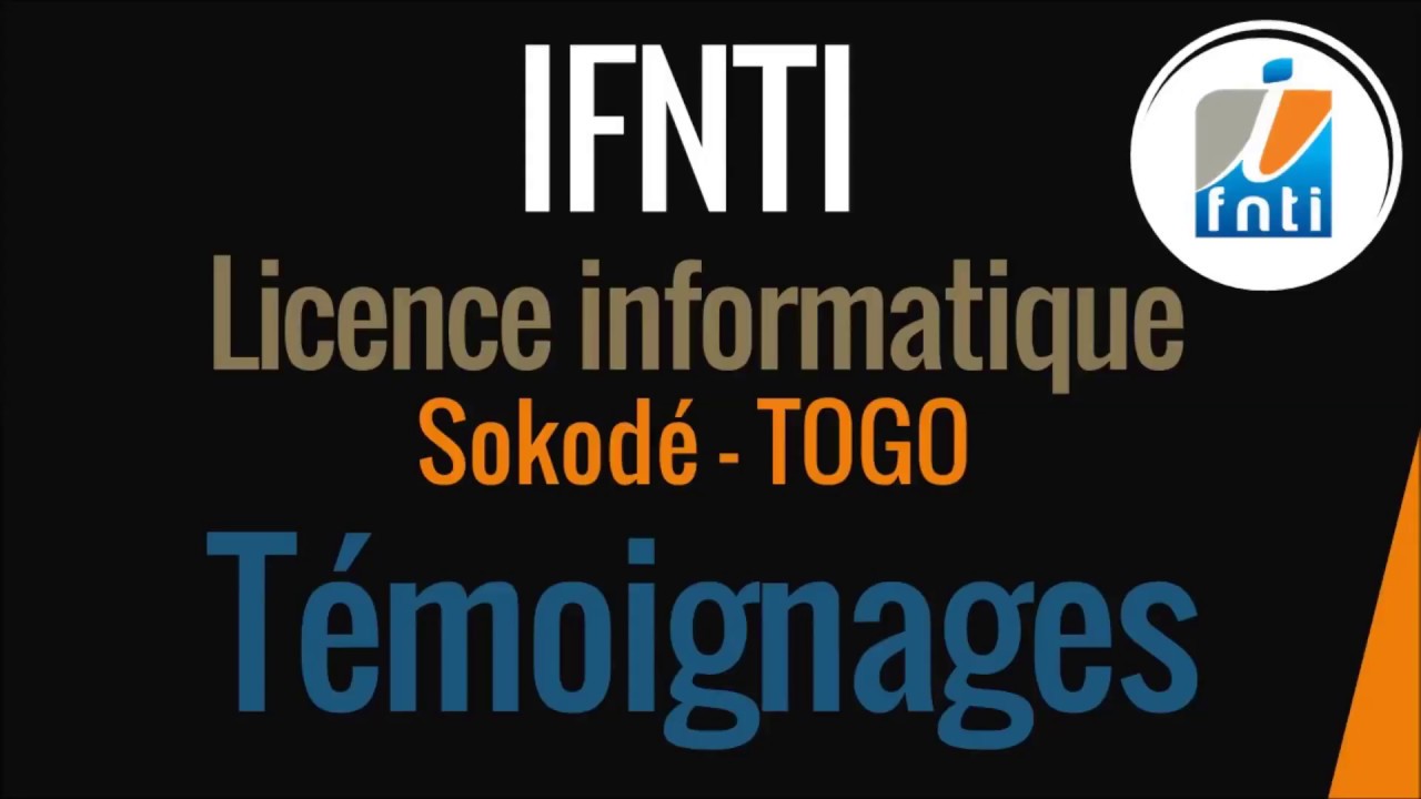 IFNTI à Sokodé (TOGO) - Témoignages - YouTube
