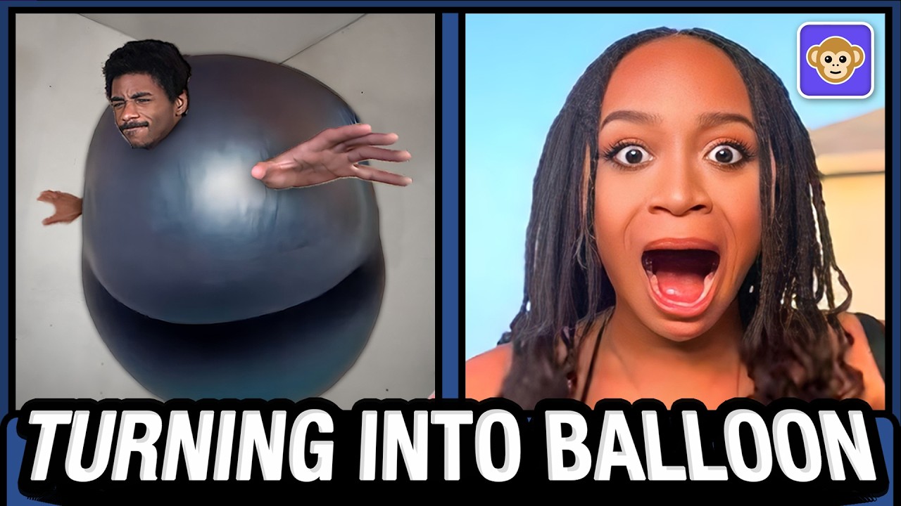 Monkey App... But I TURN INTO A BALLOON - YouTube