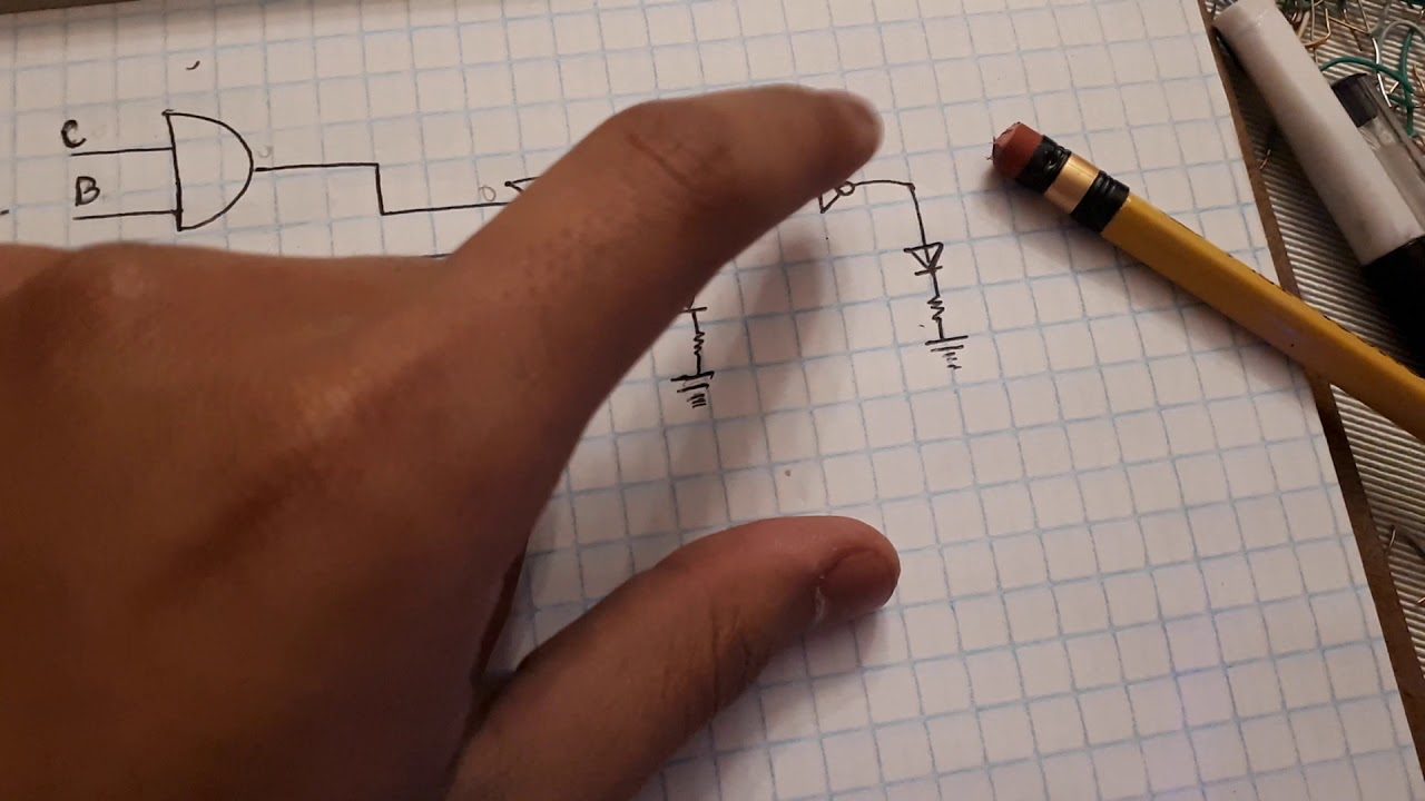 Compuertas Lógicas AND OR Y NOT en protoboard - YouTube