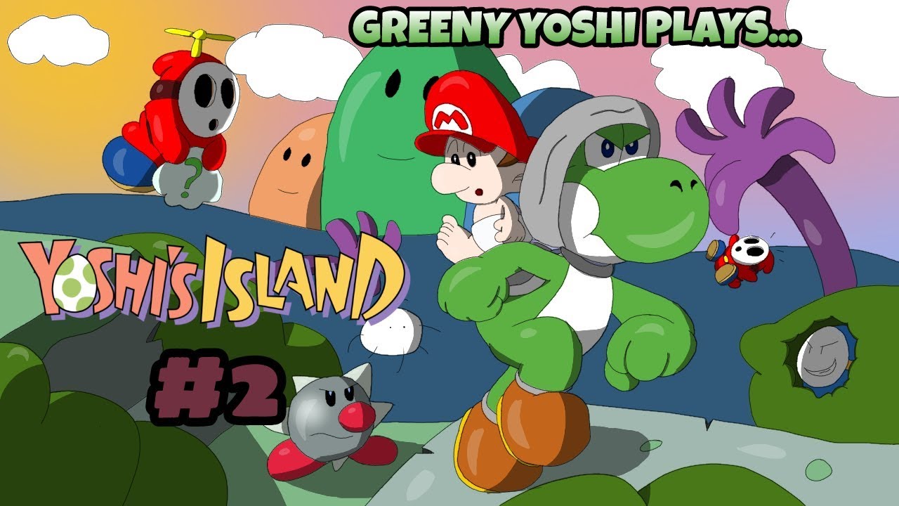 Greeny Yoshi plays Yoshi's Island - Part 2 - YouTube