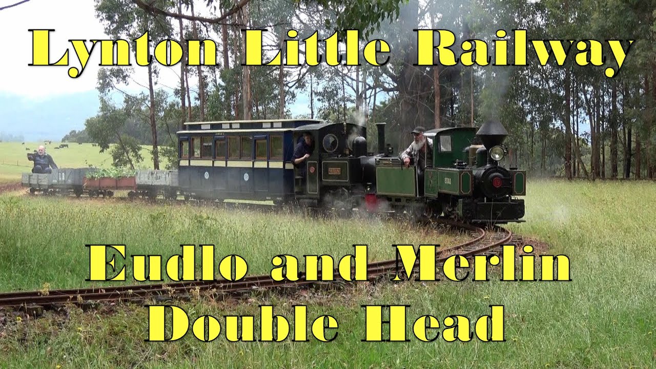 Lynton Little Railway Eudlo And Merlin Double Head - YouTube