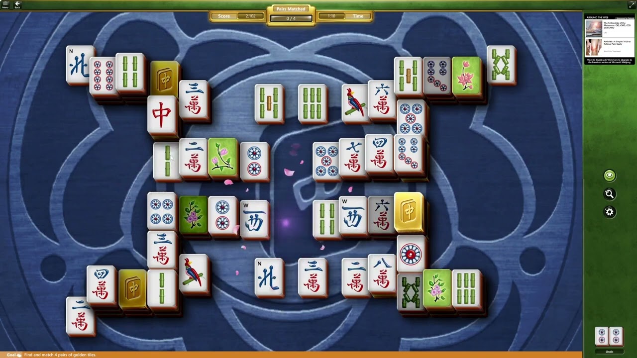 Microsoft Mahjong Daily Challenge November 2nd 2022 | Golden Tiles ...