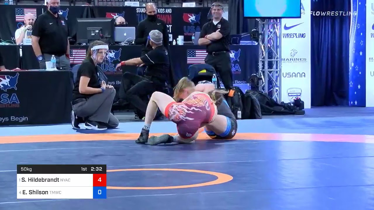 50 Kg Semifinal Sarah Hildebrandt New York Athletic Club Vs Emily ...