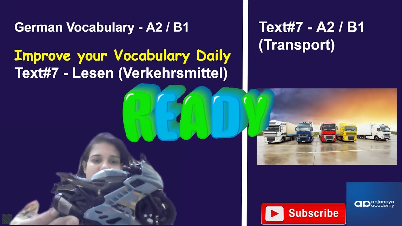 German A2/B1 Vocabulary | A2 Reading Text#7 | A2 Lesen Thema ...