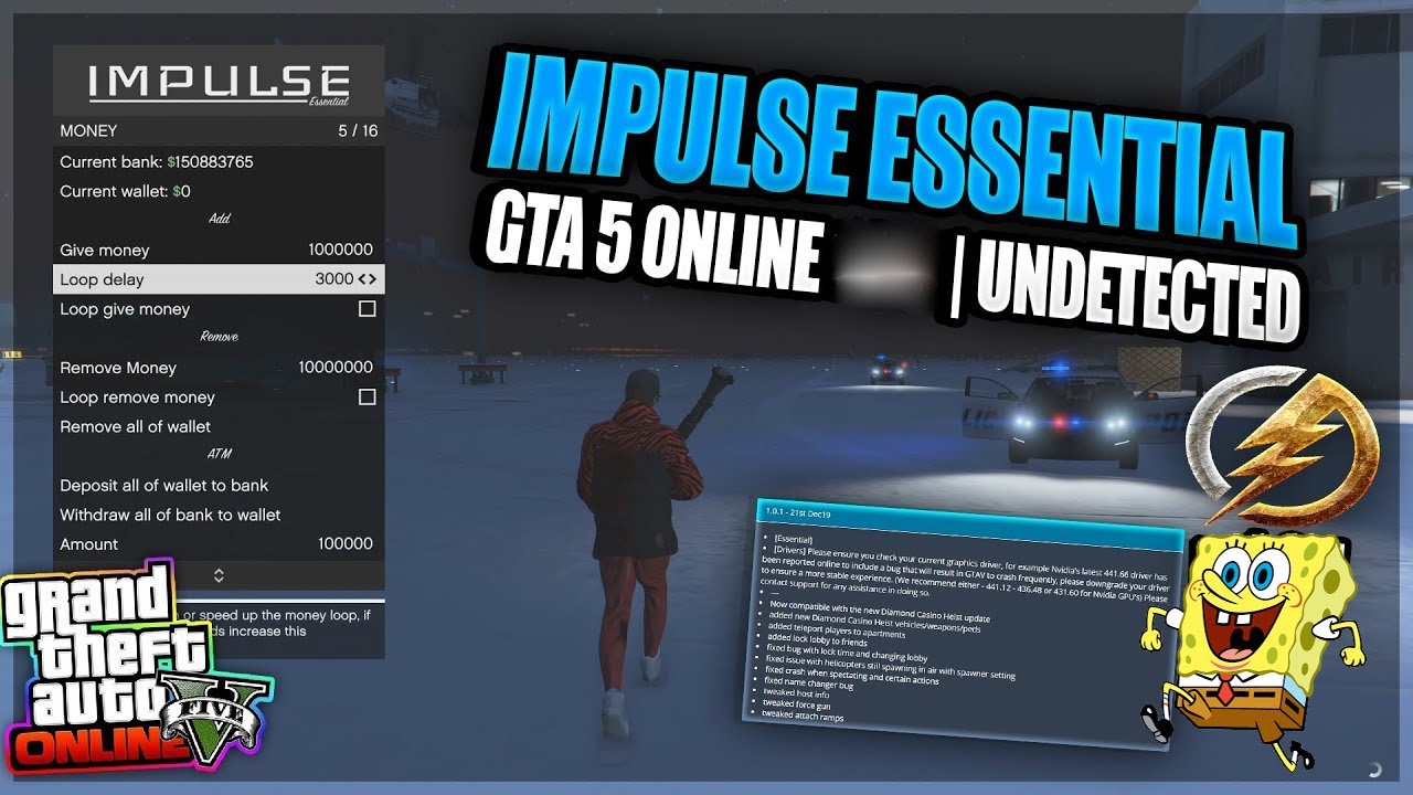GTA 5 ONLINE 1.57 (IMPULSE Mod Menu Showcase)(Unlocks+Recovery ...