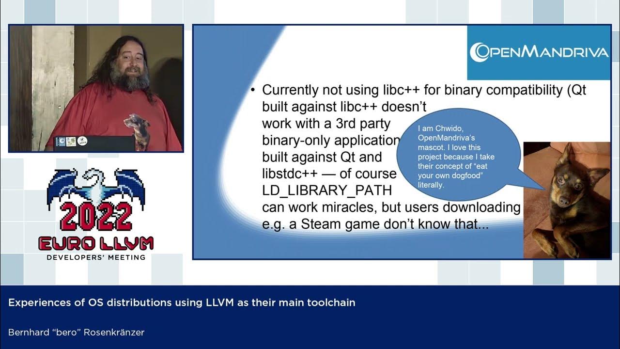 2022 EuroLLVM Dev Mtg “Experiences of OS distributions using LLVM as their main toolchain” - YouTube