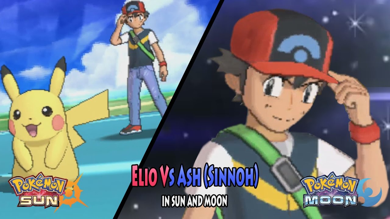 Pokemon Sun and Moon: Trainer Sun Vs Ash Sinnoh (Pokemon Diamond and ...