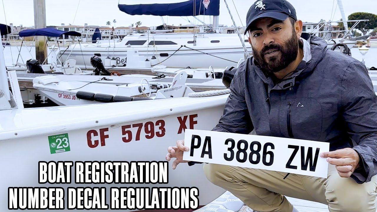 Boat, Ship, Sailboat Vessel Registration Number Decal Sticker Lettering ...